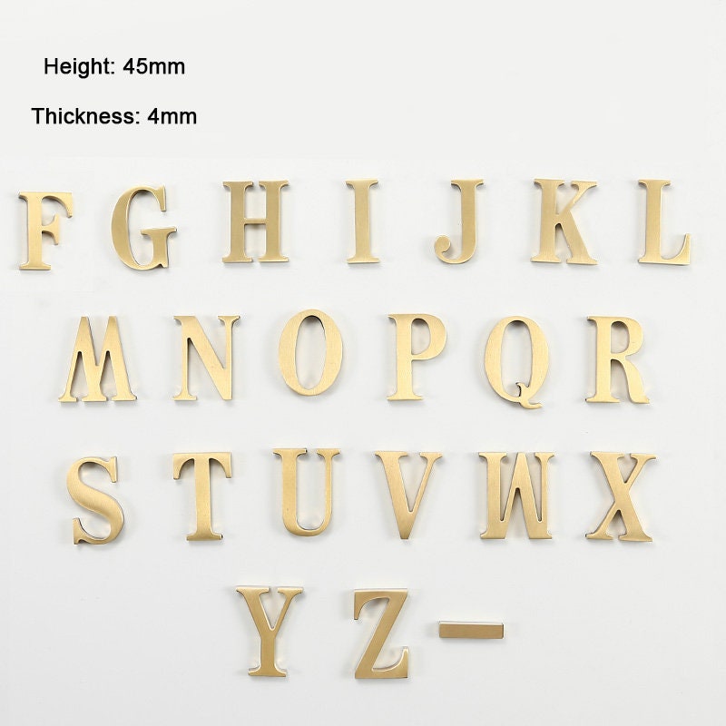 Gold Numbers and Letters / Door Numbers / Gold Room Letters / | Etsy ...