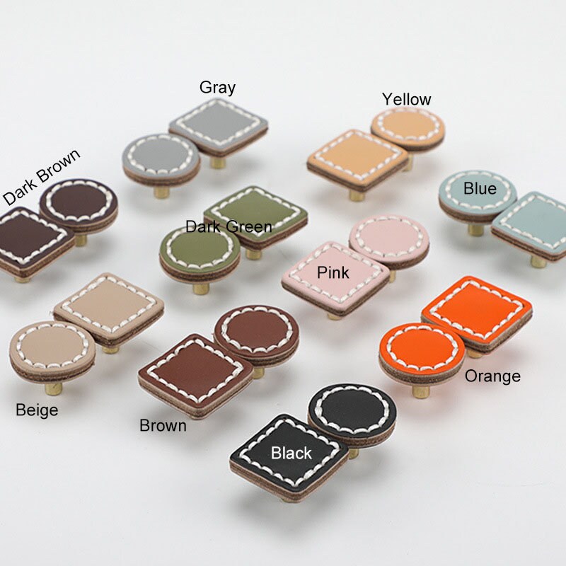 Leather Knobs - Etsy