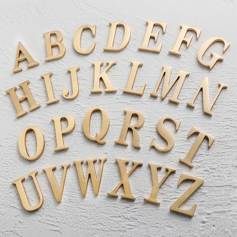 Small Brass Letters - Etsy