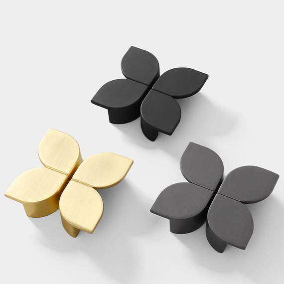 Four Leaf Clover Drawer Knob Light Luxury Four-leaf Clover - Etsy