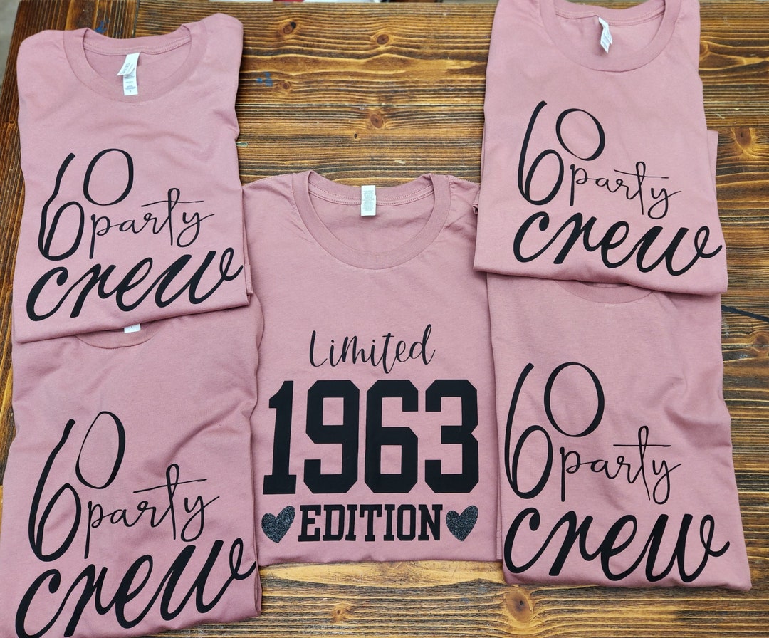 Birthday Crew Shirts, 60th Birthday Shirt, Any Age Birthday Shirt ...
