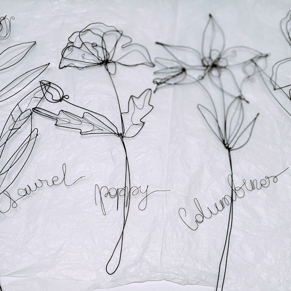 Wire Flower - Etsy