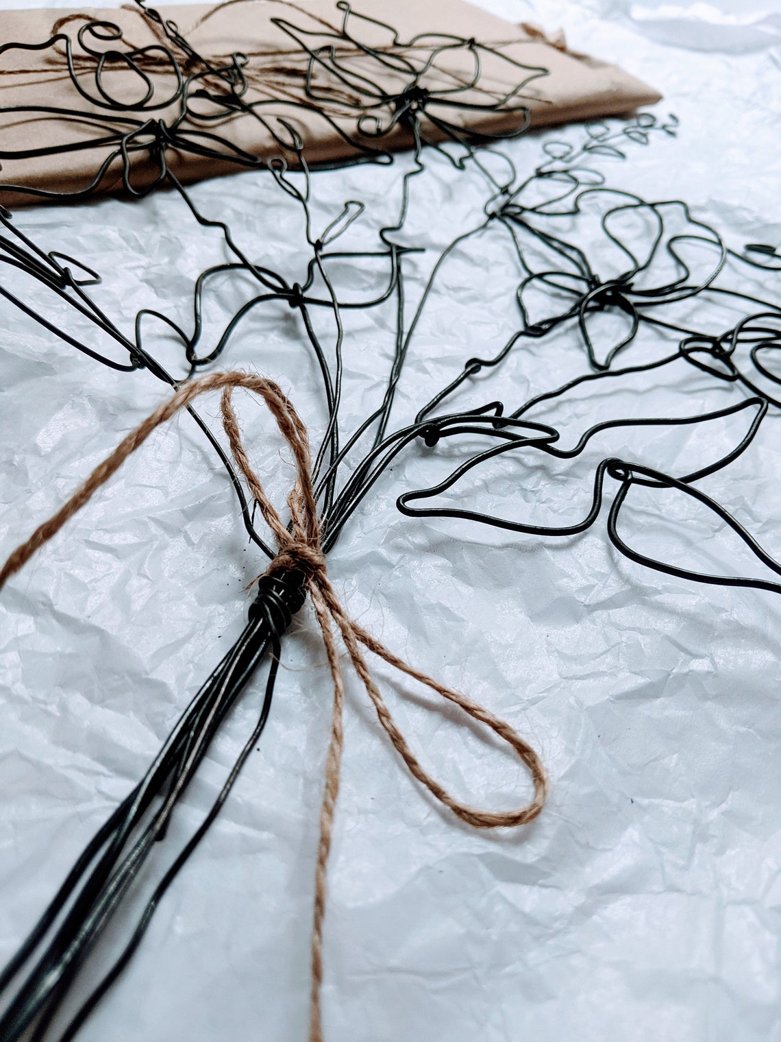 Wire Rose Flowers. Handmade Steel Wire Flower Bouquet for Vase - Etsy