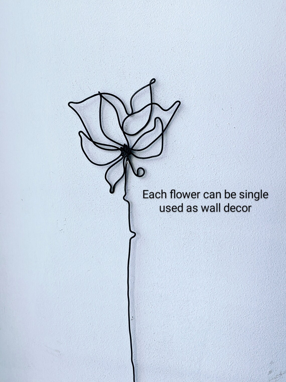 Wire Rose Flowers. Handmade Steel Wire Flower Bouquet for Vase - Etsy