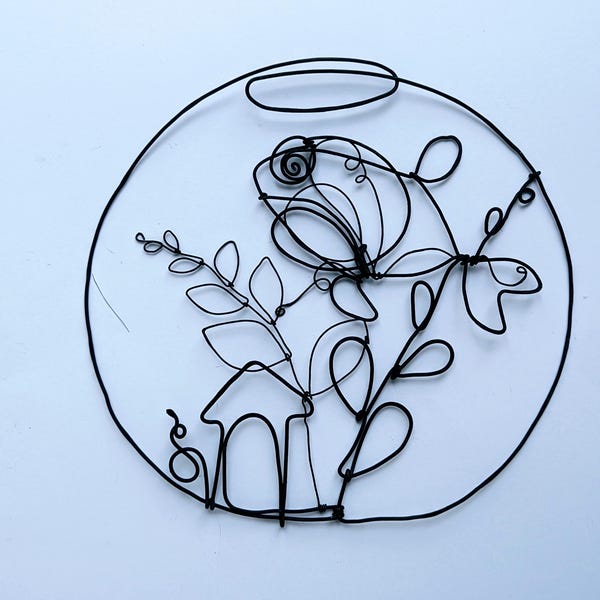 Wire Fish Sculpture - Etsy