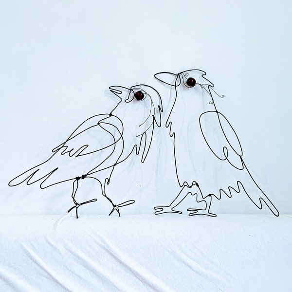 Wire Bird Sculpture - Etsy