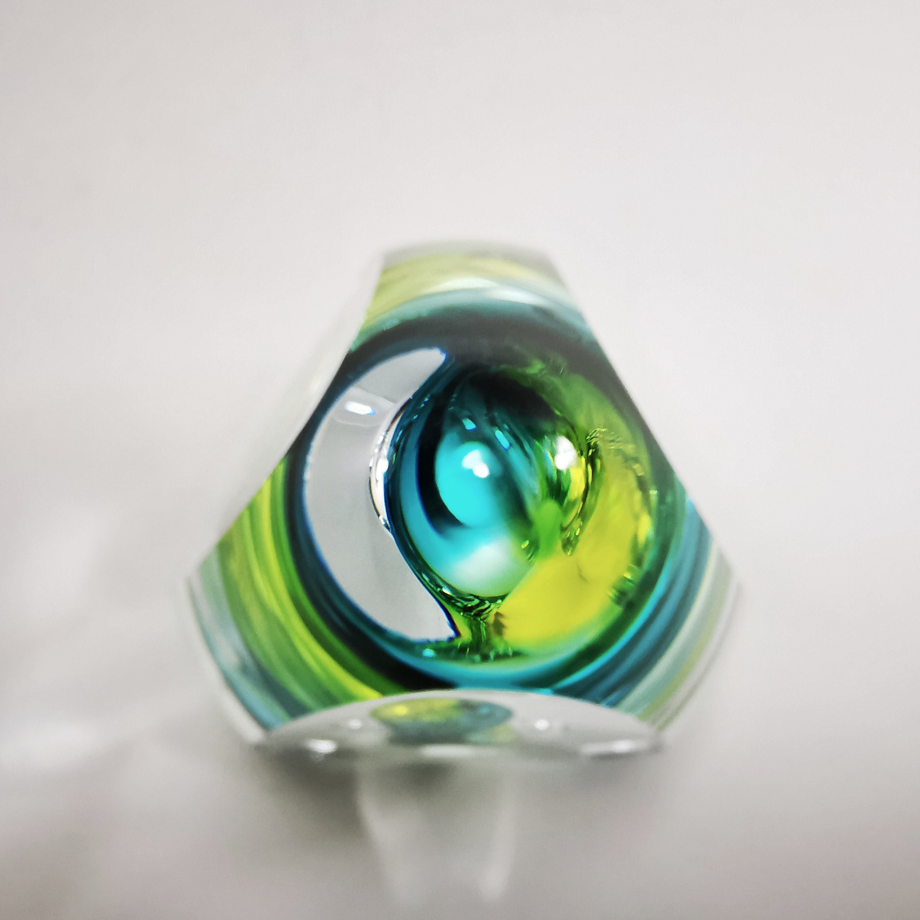 Blown Glass Drop Shape Paperweight Luxury Design Interior - Etsy