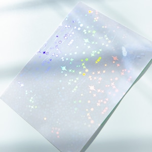 Holo Laminate Sheets, Toploader Deco Stickers, Kpop Deco Sheets, Star ...