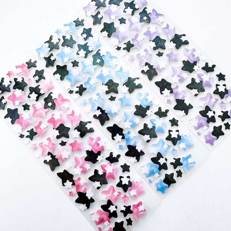 Dark Blue Deco Stickers - Etsy
