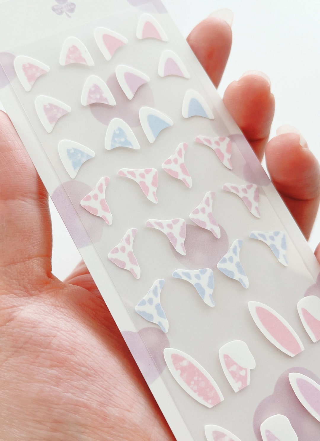 Furry Friends V2 Deco Stickers, Cat Dog Bunny Ear, Heart Polco Cute ...