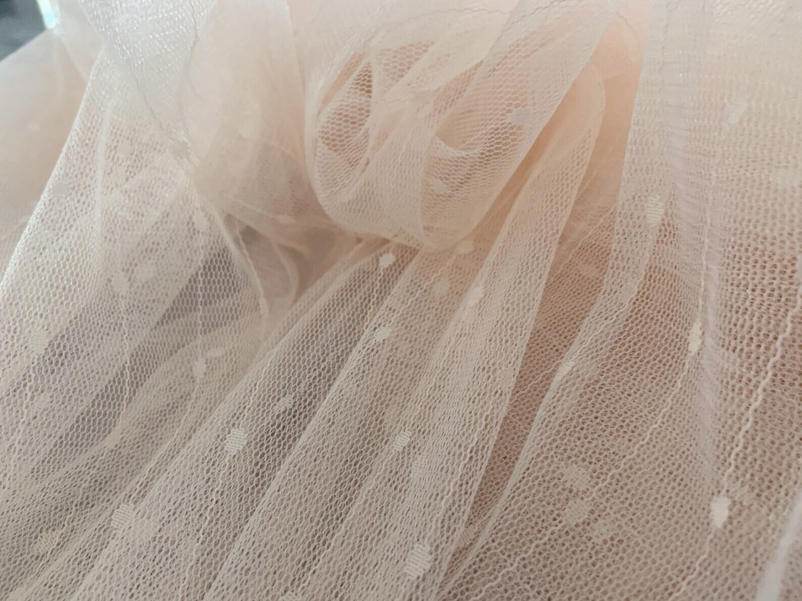 Gauze Pink Lace Fabric for Bridal Veiling Prom Dresses Evening | Etsy