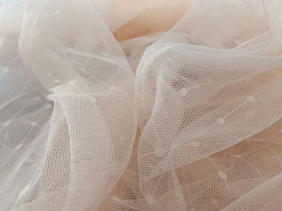 Gauze Pink Lace Fabric for Bridal Veiling Prom Dresses Evening | Etsy