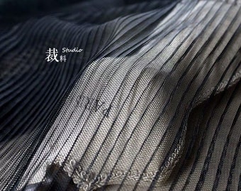 Black Pleated Fabric - Etsy
