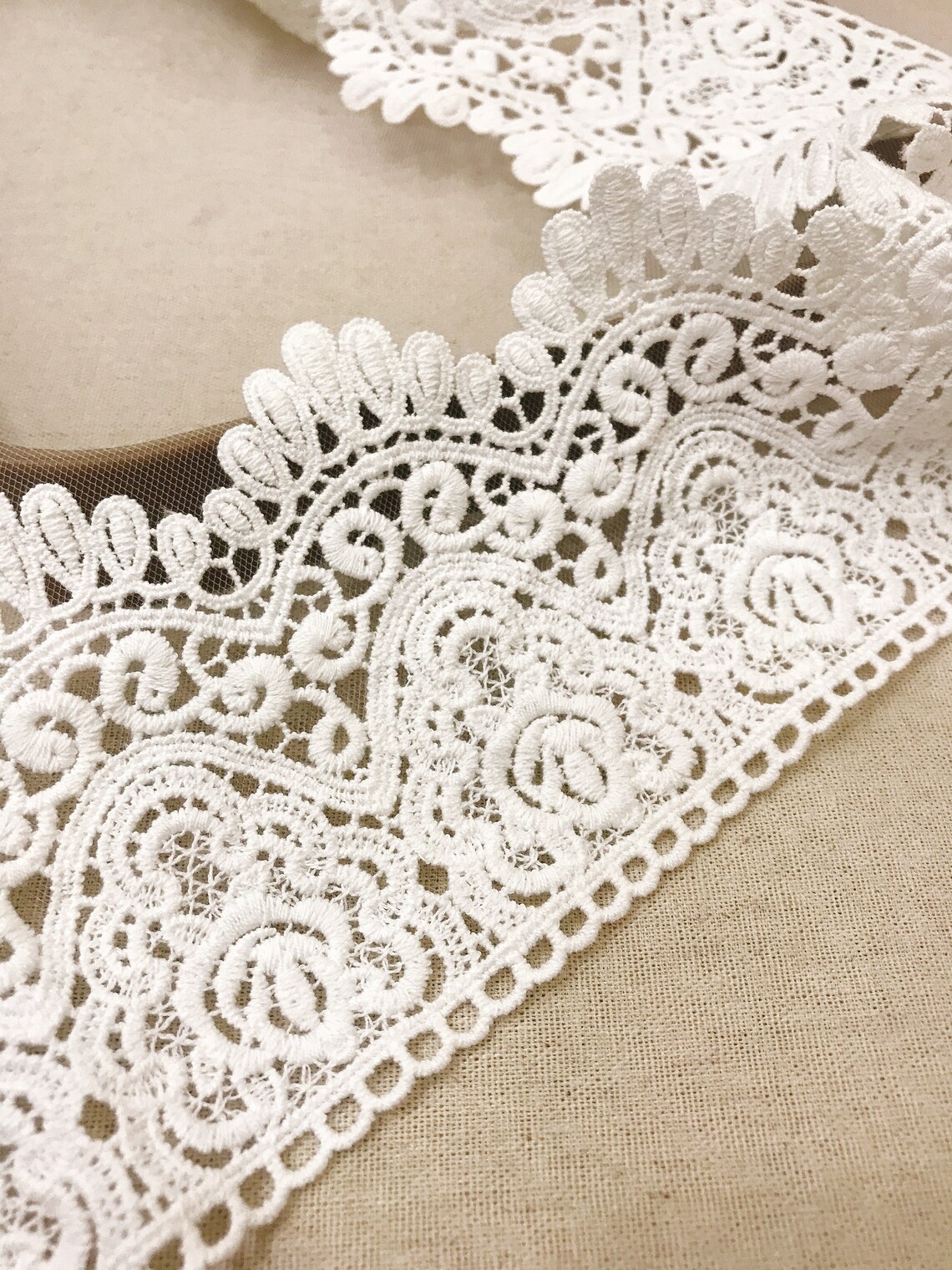 3 Yards Black Cotton Lace Trim Crochet Cotton Lace for Bridal - Etsy