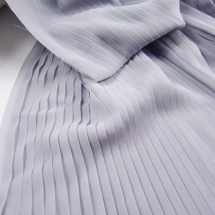 2 Yards Royal Blue Pleated Chiffon Fabric Dress Chiffon for Garments ...