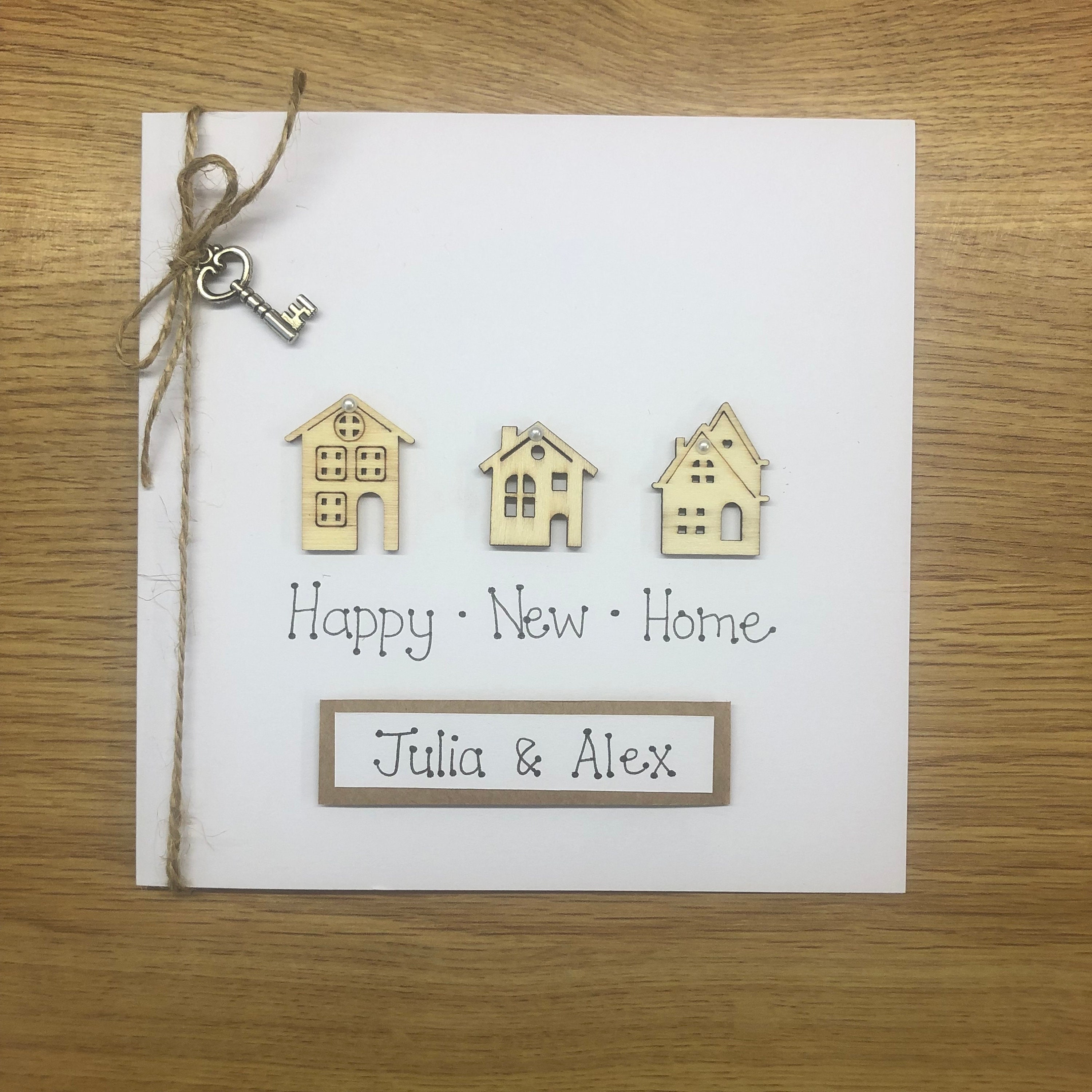 Happy New Home Card Happy First Home Personalised Card - Etsy