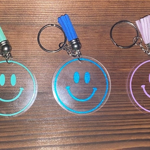 Smiley Keychains - Etsy