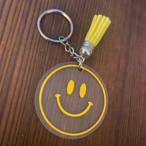 Smiley Keychains - Etsy