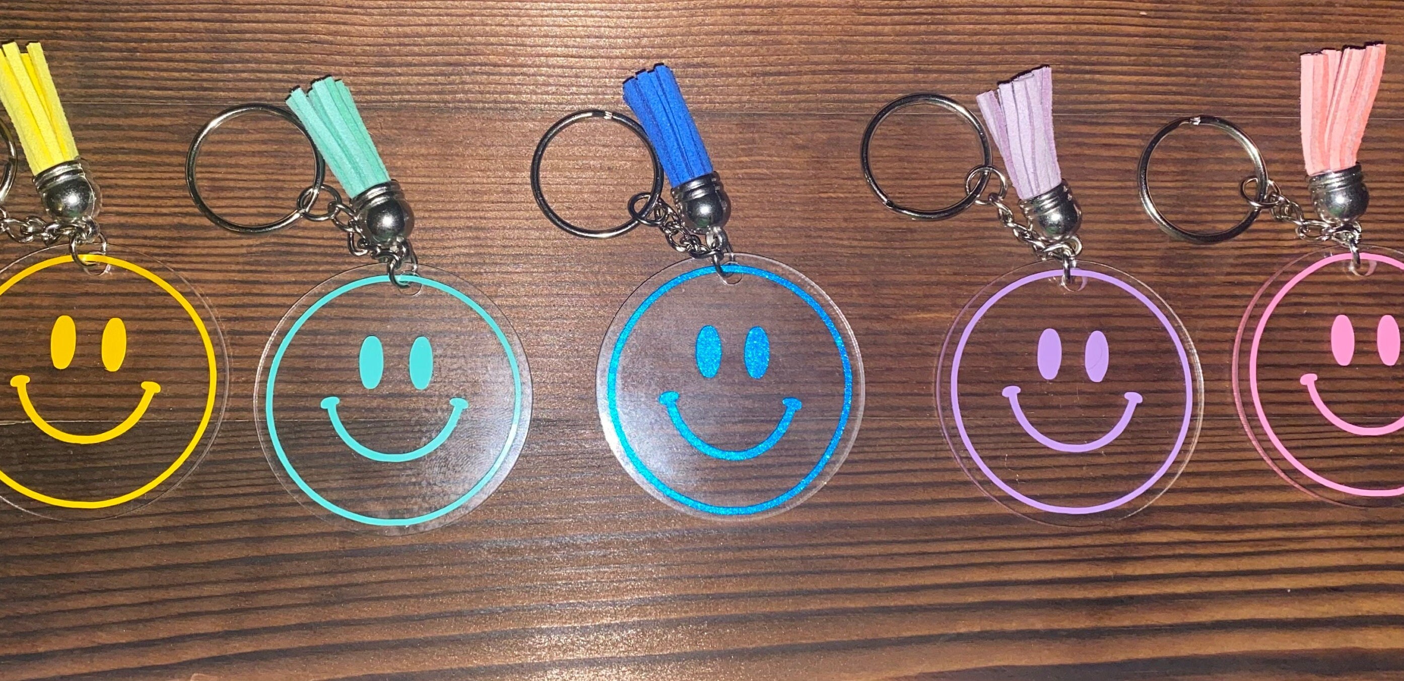 Smiley Keychains - Etsy