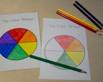 Color Theory Let's Learn Colors Coloring & Activity Pages - Etsy