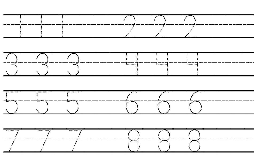 Number Tracing, 1-20, Number Writing - Etsy