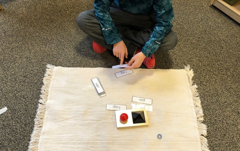 Noun and Verb Sorting, Beginning Grammar, CVC Reading, Montessori ...