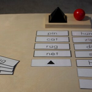 Noun and Verb Sorting, Beginning Grammar, CVC Reading, Montessori ...