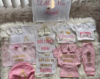 Personalized Custom Baby Box | Take Me Home Set | Baby Girl Clothing ...