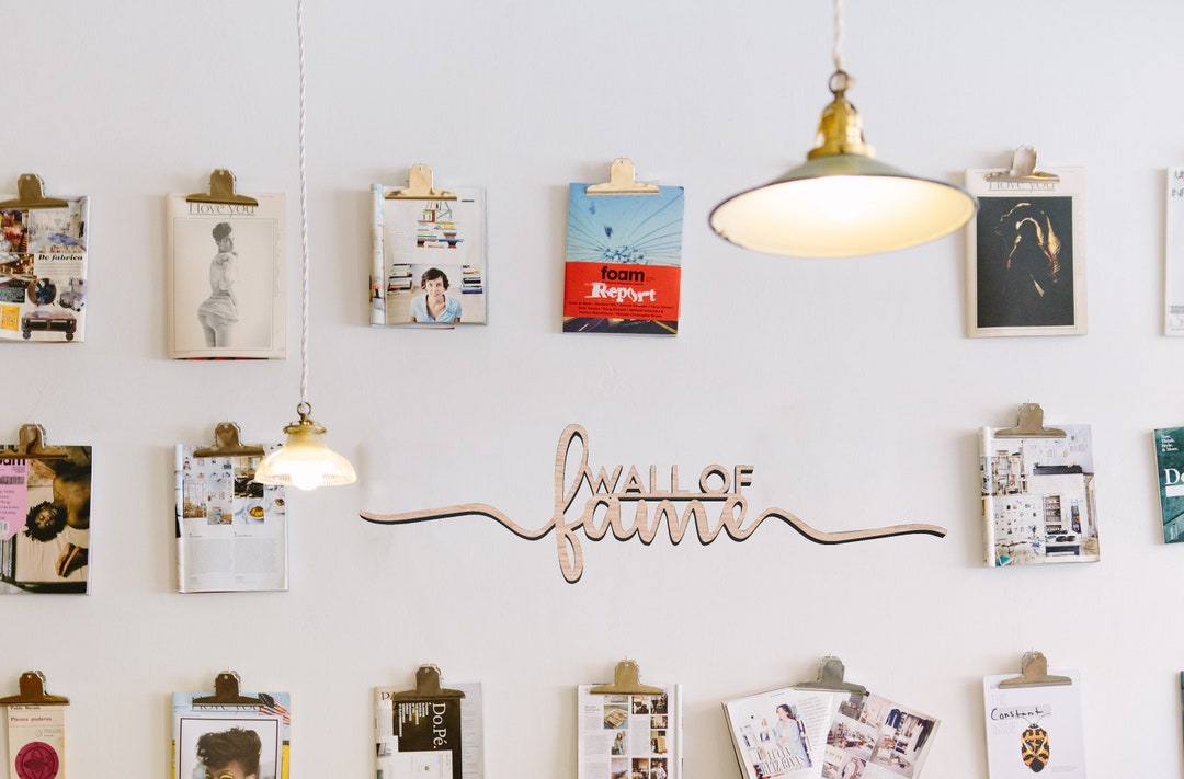 Lettering "wall of Fame" - Wall Decoration Made of Certified Wood for ...