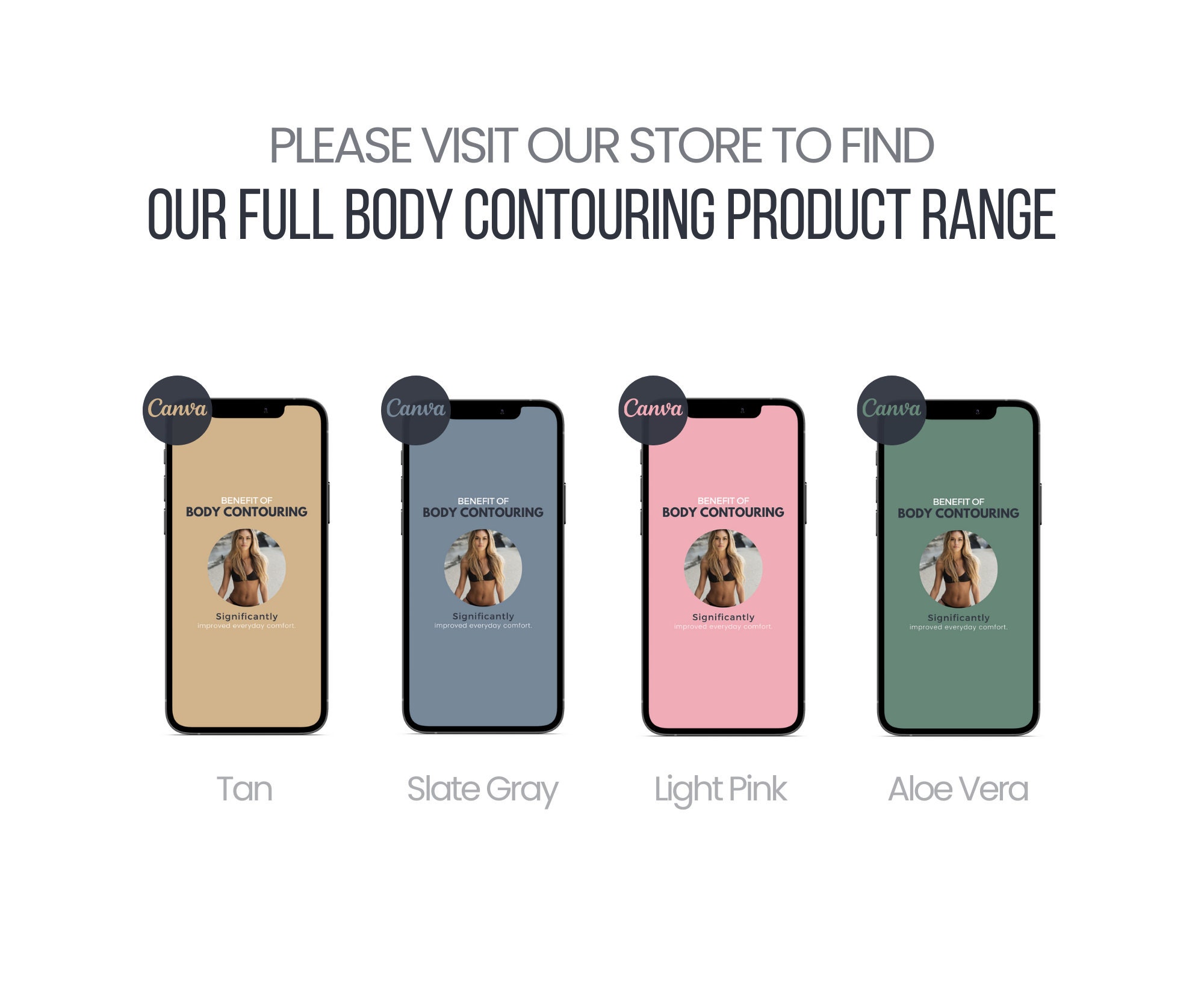 120 Body Contouring Templates, Body Sculpting Flyers, Body Contouring ...