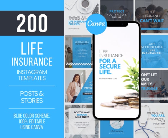 200 Life Insurance Templates Life Insurance Marketing Life - Etsy