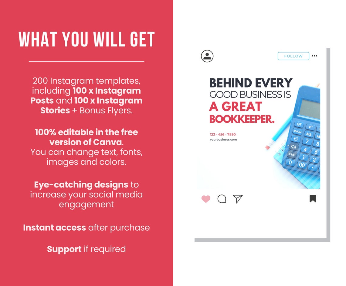 200 Bookkeeping Templates, Bookkeeping Marketing, Bookkeeping Social ...