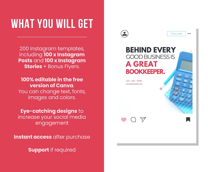 200 Bookkeeping Templates, Bookkeeping Marketing, Bookkeeping Social ...