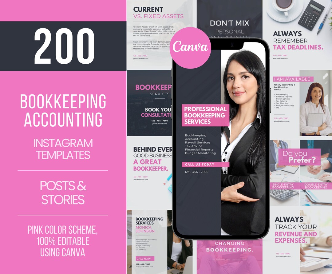 200 Bookkeeping Templates, Bookkeeping Marketing, Bookkeeping Social ...