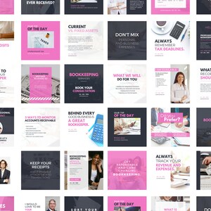 200 Bookkeeping Templates, Bookkeeping Marketing, Bookkeeping Social ...