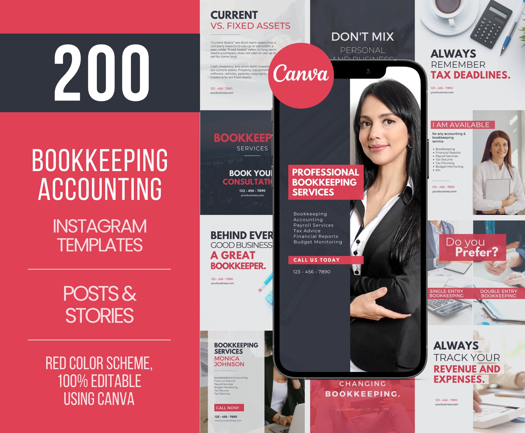 200 Bookkeeping Templates, Bookkeeping Marketing, Bookkeeping Social ...