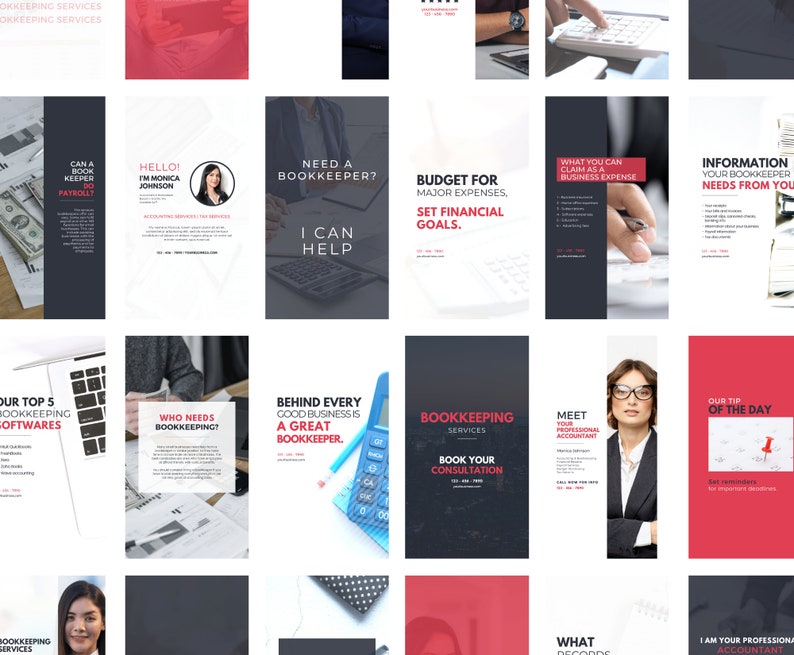 200 Bookkeeping Templates, Bookkeeping Marketing, Bookkeeping Social ...