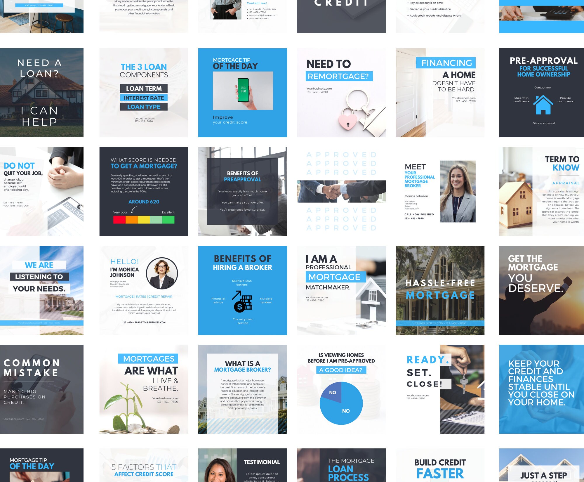 350 Mortgage Broker Templates, Mortgage Marketing, Mortgage Broker ...