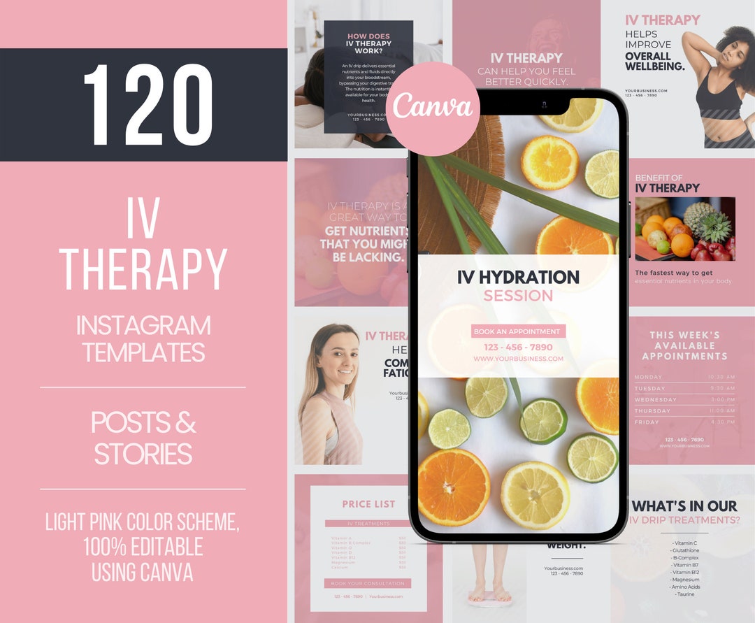 120 IV Hydration Templates, IV Therapy Marketing, IV Therapy Flyer, Iv ...