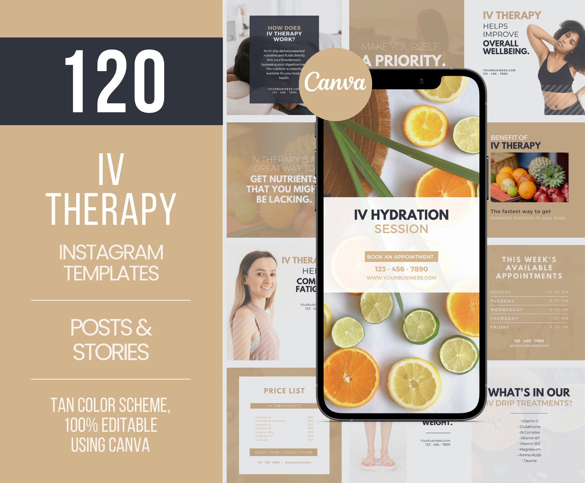 120 IV Hydration Templates, IV Therapy Marketing, IV Therapy Flyer, Iv ...