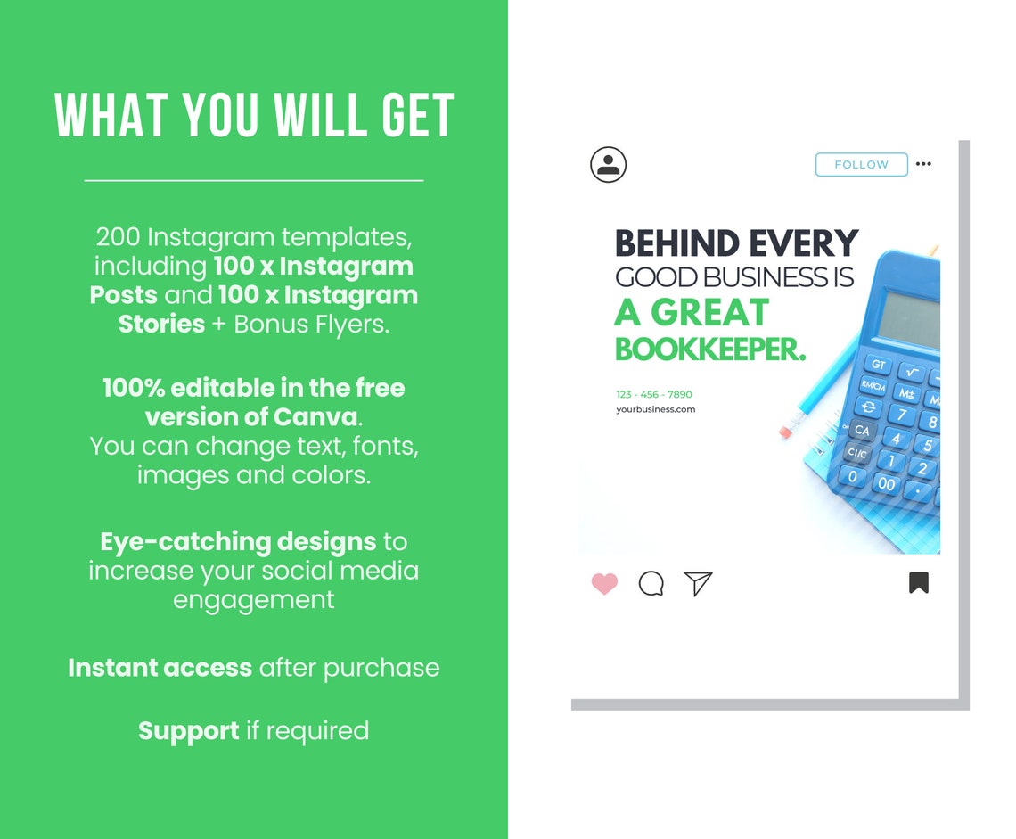 200 Bookkeeping Templates, Bookkeeping Social Media Posts, Bookkeeping ...