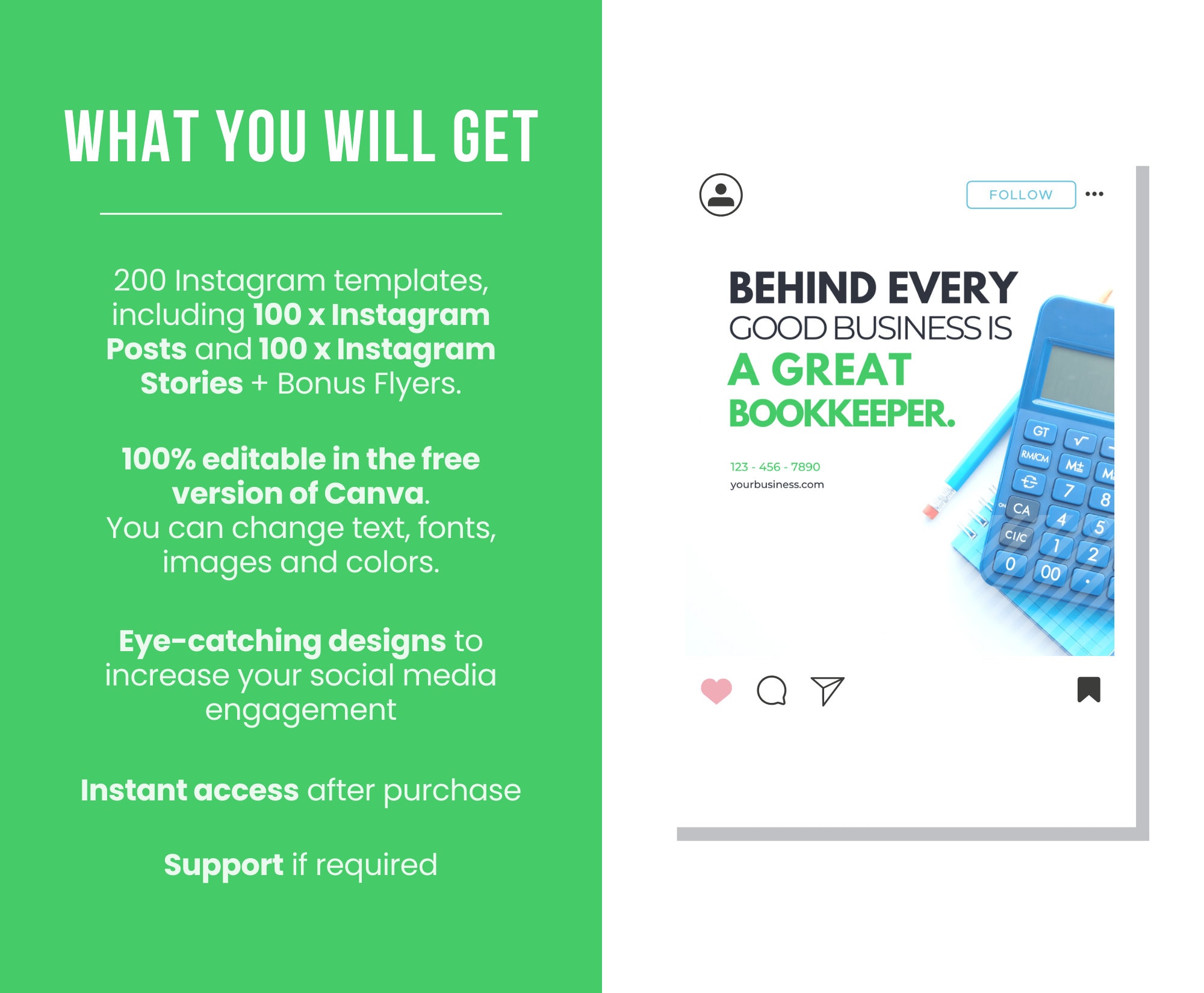 200 Bookkeeping Templates, Bookkeeping Social Media Posts, Bookkeeping ...