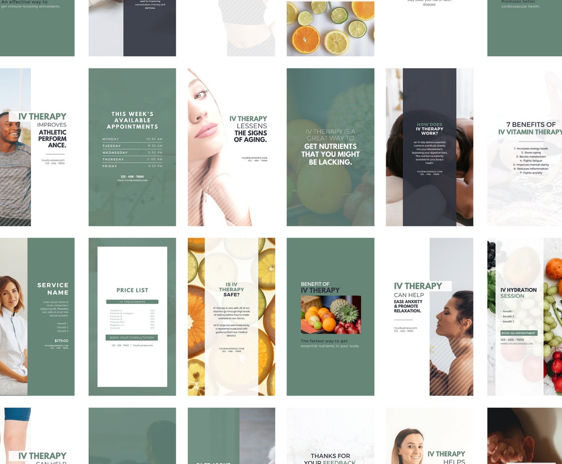 120 IV Hydration Templates, IV Therapy Flyer, IV Therapy Marketing, Iv ...