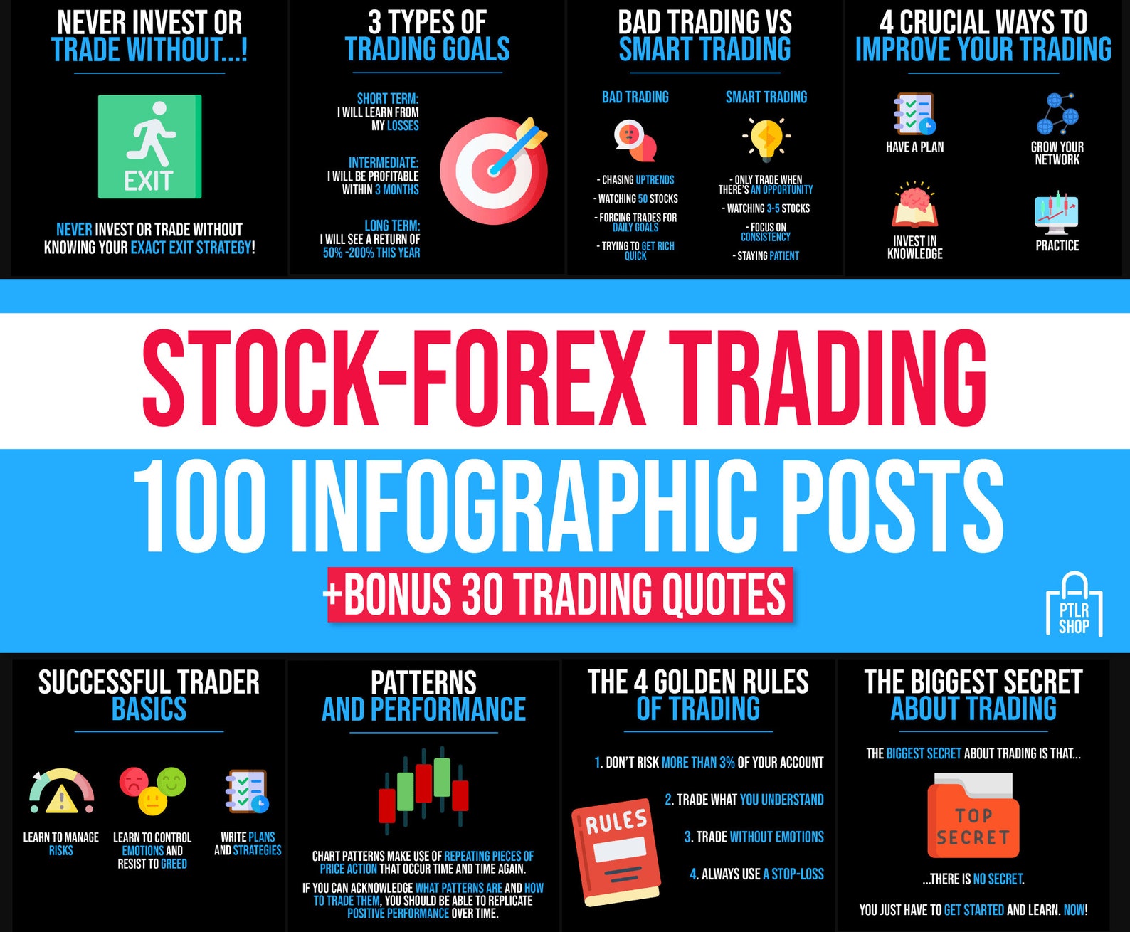 100 Trading Infographics, Stock Trading, Forex Trading, Trading ...
