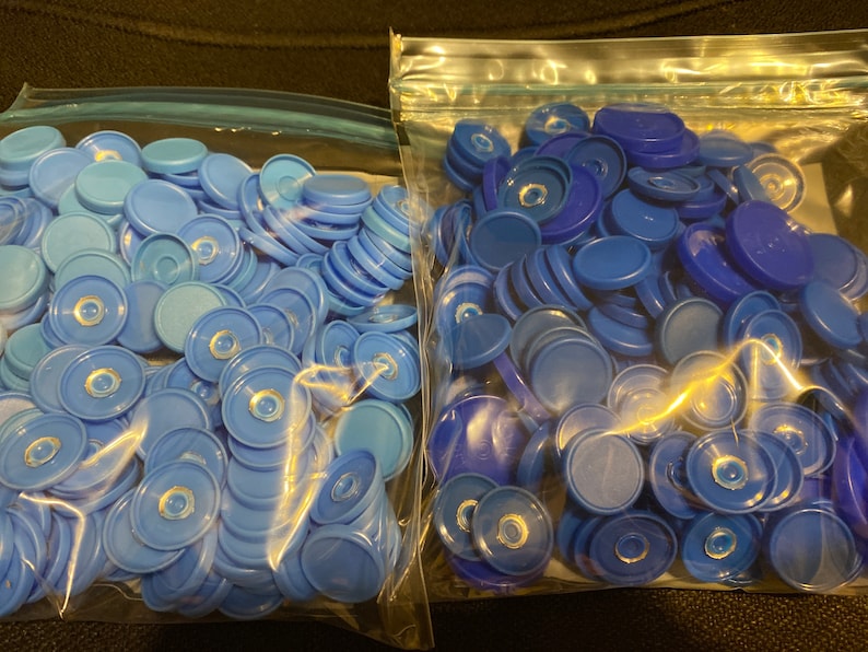 Medication Vial Caps (crafts DIY) Rainbow Colors - Etsy