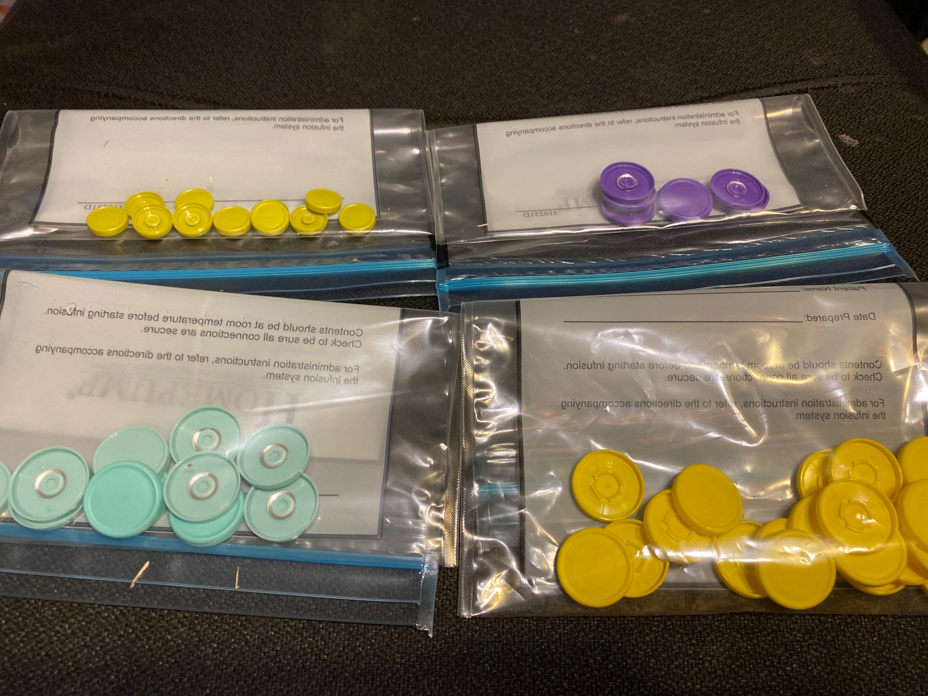 Medication Vial Caps (crafts DIY) Rainbow Colors - Etsy