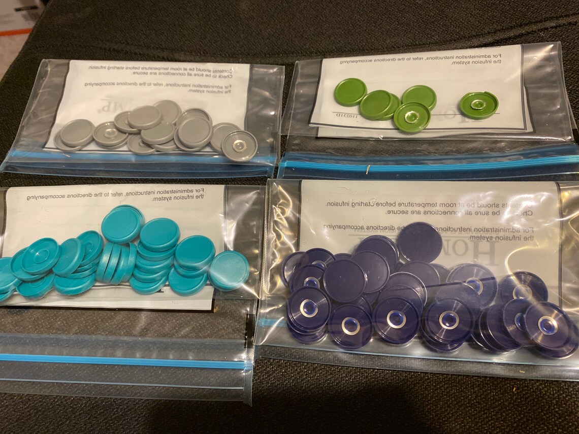 Medication Vial Caps (crafts DIY) Rainbow Colors - Etsy