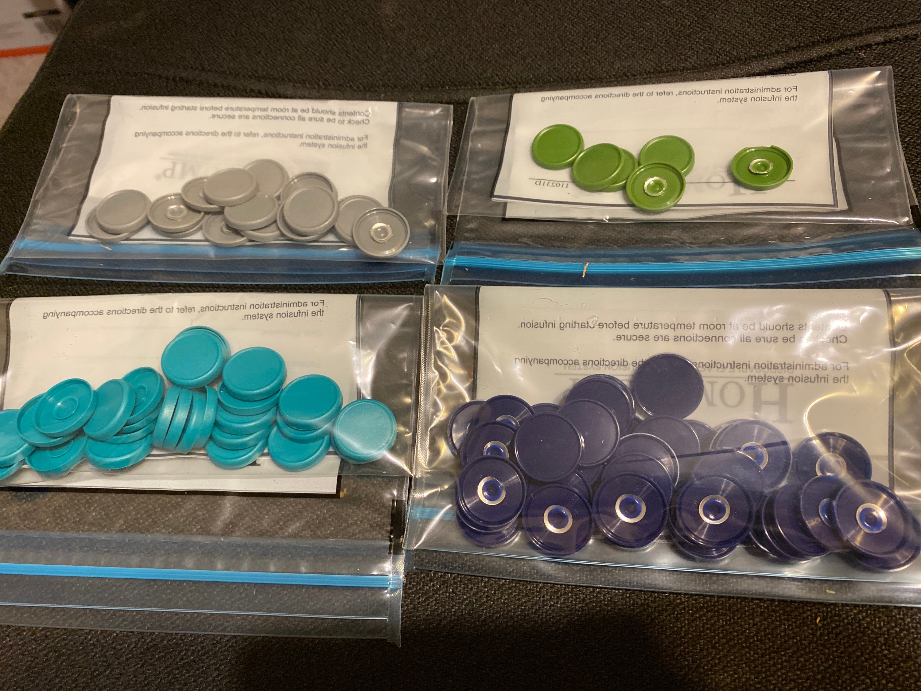 Medication Vial Caps (crafts DIY) Rainbow Colors - Etsy