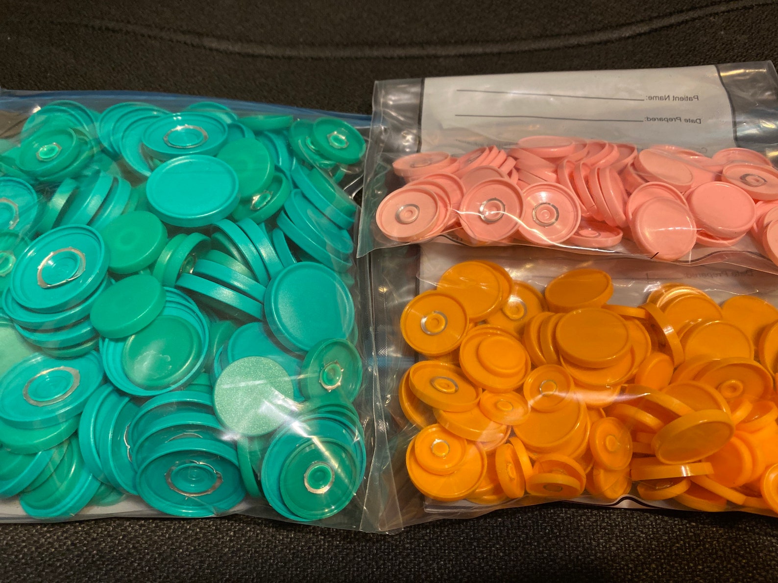 Medication Vial Caps (crafts DIY) Rainbow Colors - Etsy