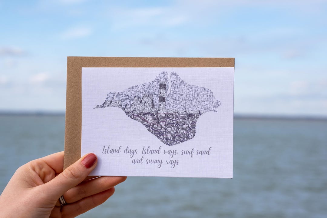 Island Days, Island Ways Isle of Wight Card Design | Dotty Isle - Etsy UK